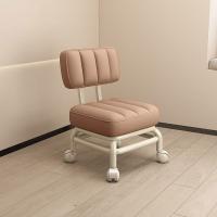 China Universal Wheels Small Stool With Backrest For Children Household for sale
