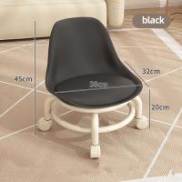 China High Profit And High Repurchase Rate Rolling Low Stool  Lumbar Support Silent Rotating Leather Chair for sale