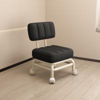 China Detachable Seat Cushion Low Rolling Stool With Backrest Four-Corner Base and Ergonomic Support for Healthy Sitting Posture for sale