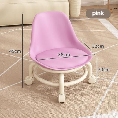 China Detachable Seat Cushion Low Rolling Stool With Backrest Four Corner Base For Child'S Healthy Sitting Posture for sale