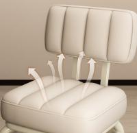 China Customizable Soft Padded Short Stool With Back Support 100kg Weighing Capacity for sale