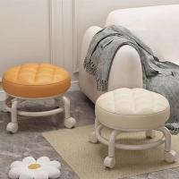 China Modern Minimalist Style Rolling Low Stool Shoe Changing For Nordic Industrial for sale