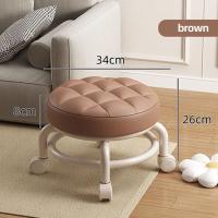 China Soft Padded Double Layer Low Rolling Stool Reinforcement With Load Bearing Capacity Of Up To 200kg for sale