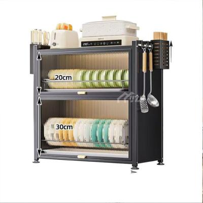 China Bulk purchase and direct supply: 2-3 layer independent food cabinets/kitchen shelf units for easy expansion and installation for sale