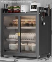China Exclusive for dealers: Dust-proof 2-5 layer kitchen food cabinets with magnetic cabinet doors for sale