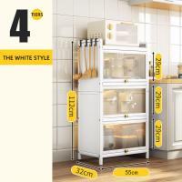 China 60kg Capacity Carbon Steel Kitchen Bowl Rack with Magnetic Door for sale