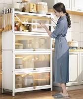 China Multi-Functional Floor-Standing kitchen metal pantry With 5-Layer Anti-Rust Coating for sale