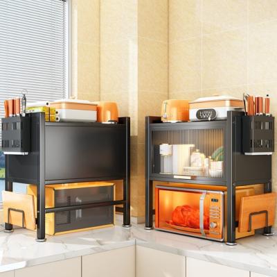 China Dust Proof Oil Proofmicrowave Shelf Over Oven  Acrylic Door Panel Protecting Tableware And Kitchenware for sale