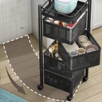 China 360 Degree Rotating Shelf  Rust Proof And Durable Rotating Veg Rack Raised Design for sale