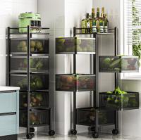 China 360 Degree Rotating Shelf  Rust Proof And Durable Rotating Veg Rack Raised Design for sale