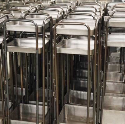 China Durable 100kg Rotating Kitchen Storage Rack - Black/White for sale