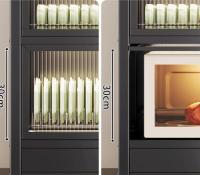 China Sealed Door Multi Functional Kitchen Storage Rack With Food Grade PP Material For Efficient Draining And Organized Countertops for sale