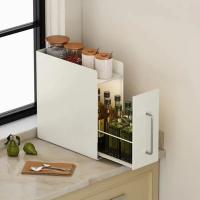 China Stainless Steel Dustproof Countertop Storage Rack with 2 Layers Vertical Storage for Multi-Scene Use for sale