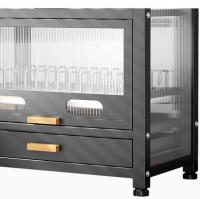 China Countertop Dish Storage Cabinet with 50kg Load-Bearing Capacity Stores Tableware for 10-12 People Stable Without Shaking for sale