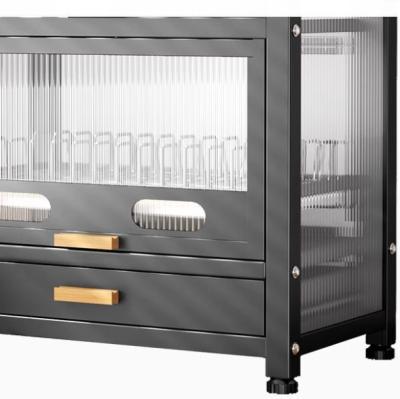 China Countertop Dish Storage Cabinet with 50kg Load-Bearing Capacity Stores Tableware for 10-12 People Stable Without Shaking for sale