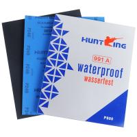 China HUNTKING 991A Waterproof Sandpaper 230x280mm Silicon Carbide Wet Dry for Auto Metal Wood Polishing for sale