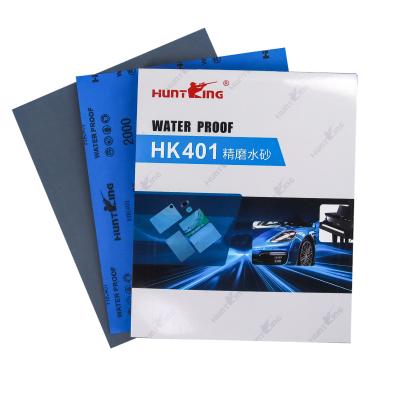 China HK 401 Precision Wet Dry Waterproof Sandpaper Sheets 1500 2000 2500 Grit 28x23cm 100 Pack for Automotive Paint Metal Woodworking Plastic Polishing for sale