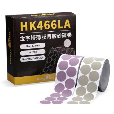 China HUNTKING 32mm Conical PSA Film Sanding Disc Roll 500pcs for Automotive Paint Polishing for sale