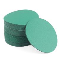 China HUNTKING 312 Green Polyester Film Sanding Discs 5 Inch 6 Inch Hook & Loop Zirconia Corundum for Metal Wood for sale