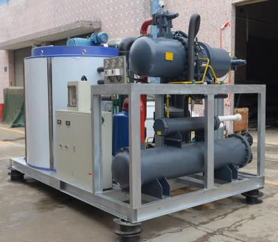 China 16kw Compressor Power Industrial Ice Machine 5ton 5000kg Ice Block Maker and Flake Ice Making Machine for Business Commercial for sale