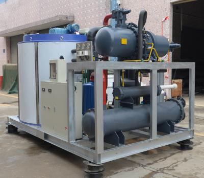 China 30.9 kw Refrigerating Capacity Industrial Ice Machine for Business Commercial 5000kg Flake Ice Making Machine for sale
