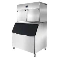 China 1 Ton High Capacity Stainless Steel Commercial Ice Maker with 500KG Ice Storage Customer's Requirement for sale