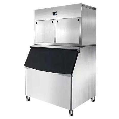 China 1 Ton High Capacity Stainless Steel Commercial Ice Maker with 500KG Ice Storage Customer's Requirement for sale