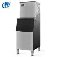 China Stainless Steel Free Standing Automatic Ice Block Making Machine for Hotel Business 224 Pieces Ice Discharge Per Circle for sale
