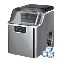 China Stainless Steel Countertop Ice Maker 20kg Mini Portable Ice Cube Block Production for Food and Beverage for sale
