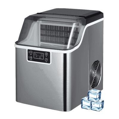 China Stainless Steel Countertop Ice Maker 20kg Mini Portable Ice Cube Block Production for Food and Beverage for sale