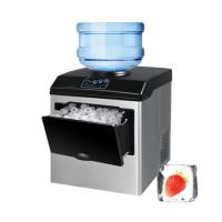China 25kg Automatic Countertop Nugget Small Portable Ice Maker Machine Black for Business and Home Ice Making Capacity 25kgs/24H for sale