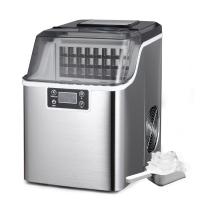 China Household 20kg/24H Mini Ice Maker Cube Water Dispenser with Automatic Water Intake and Push Button Control Panel for sale