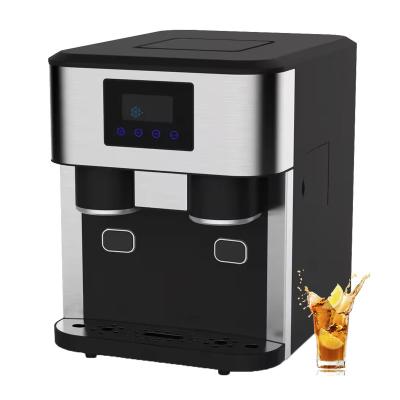China Ice Cube Maker Electric Stainless Steel 18kg Small Countertop Portable Ice Block Machine for Commercial Home for sale