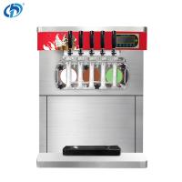 China 5 Flavors Automatic Ice Cream Making Machine Continuous Production Capacity 225-250 cups /100g Refrigerating R410a R134A for sale