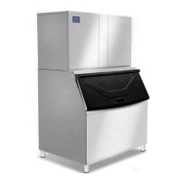 China Stainless Steel Water Cooling Ice Cube Machine 1000kg 750kg Commercial Industrial Ice Making Machine for Business for sale