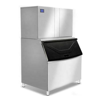 China Stainless Steel Water Cooling Ice Cube Machine 1000kg 750kg Commercial Industrial Ice Making Machine for Business for sale