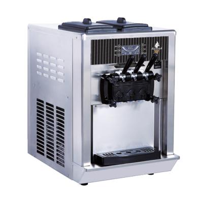 China Commercial Soft Serve Ice Cream Making Machine Icecream Maker Ice Cream Machine with Capacity 20-28L/H 6 Quart Capacity and English Operating Language for sale