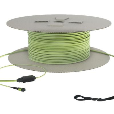 China LSZH MPO Fiber Optic Cable Data Center Long Transmission Mtp Trunk Cable for sale