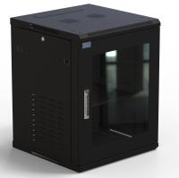 China 12U Wall-Mounted Network Rack Cabinet with Plexiglass Door and IP20 Protection for sale