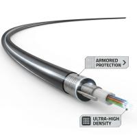 China OM4 Multimode Central Tube Fiber Optic Cable GYXTW 24 Core Outdoor Crush Resistant for sale