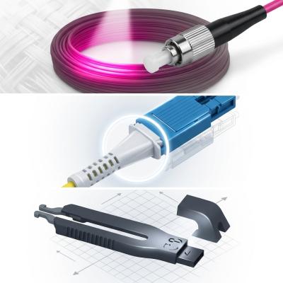 China LC-LC OM4 Fiber Optic Patch Cord Simplex Duplex Multimode LSZH 2.0mm Cable for sale