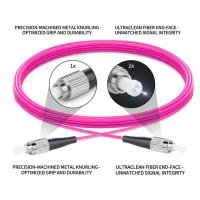 China FC-FC OM4 Fiber Optic Patch Cord Simplex Duplex Multimode PVC 2.0mm Cable for sale