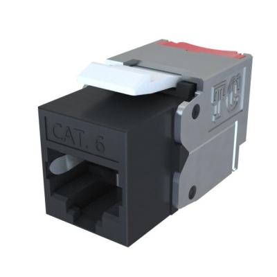 China UTP CAT6 Keystone Jack Toolless RJ45 Socket 50u Inch Gold Plated for sale