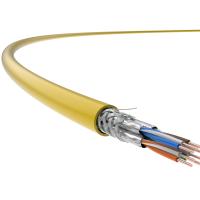 China Cat 7A Cable, S/FTP Cat 7A Network Cable 23AWG Bare Copper PVC Sheath for sale