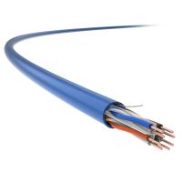 China Network Cable UTP CAT6 Cable 23AWG 0.55mm Bare Copper PVC Jacket for sale