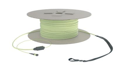 China LSZH Mpo Trunk Cable 24 Core Om4 Mtp Cable Pre Terminated LC Connectors for sale