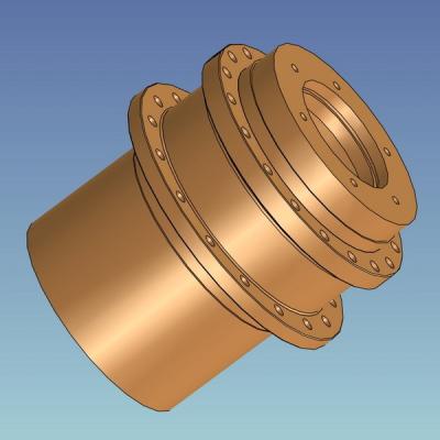 China 14000Nm Planetary Gearbox Winch Drive GFT017W for sale