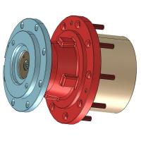 China 50000 lb-in Double Reduction Planetary Reducer Wheel Drive 6WB2 for sale
