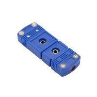 China High Quality Manufacturer Industrial Ip67 Waterproof Bule Mini Male Surface T Type Thermocouple Connector Plug Stock for sale