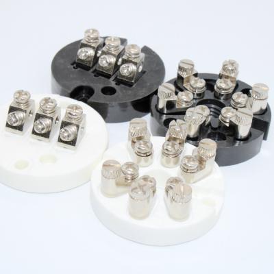 China Black Bakelite/ceramic Kne 3-way Terminal Block Supplier for K Type Industry Thermocouple Clamp for sale